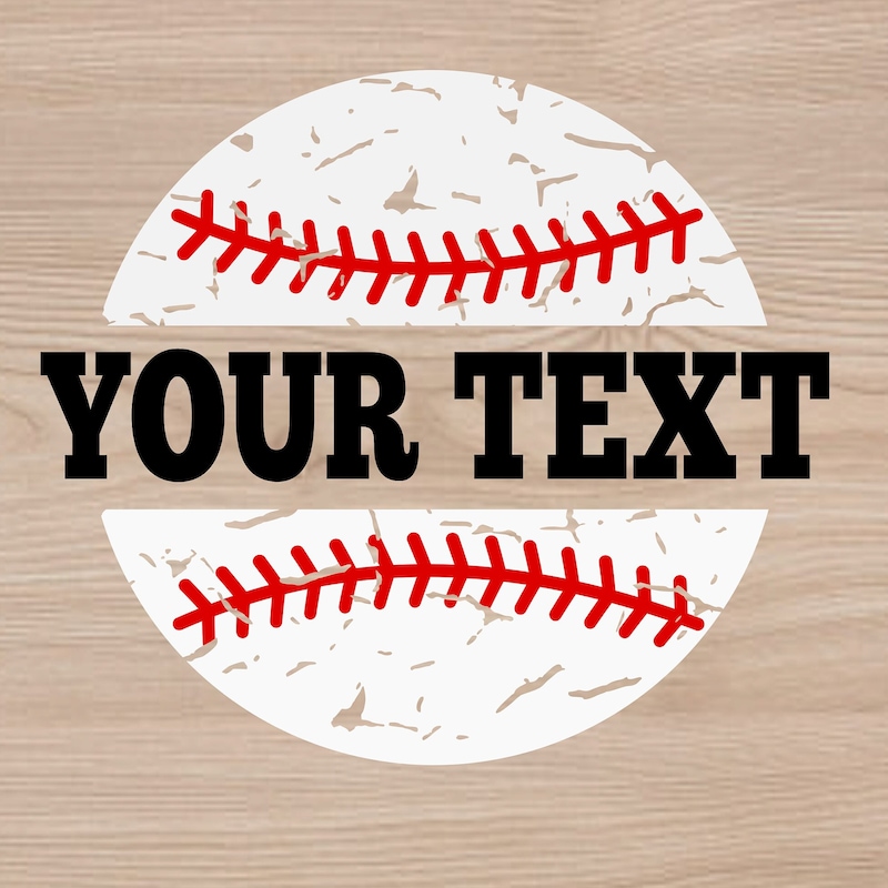 Half Baseball Svg - Etsy