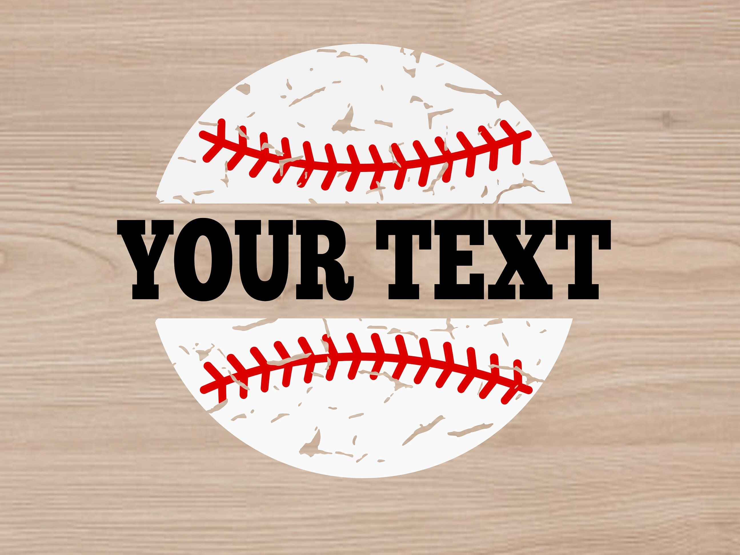 Split Baseball SVG PNG Files for Cutting Machines Digital - Etsy UK