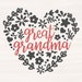Floral Grandma SVG PNG Files for Cutting Machines, Digital Clipart ...
