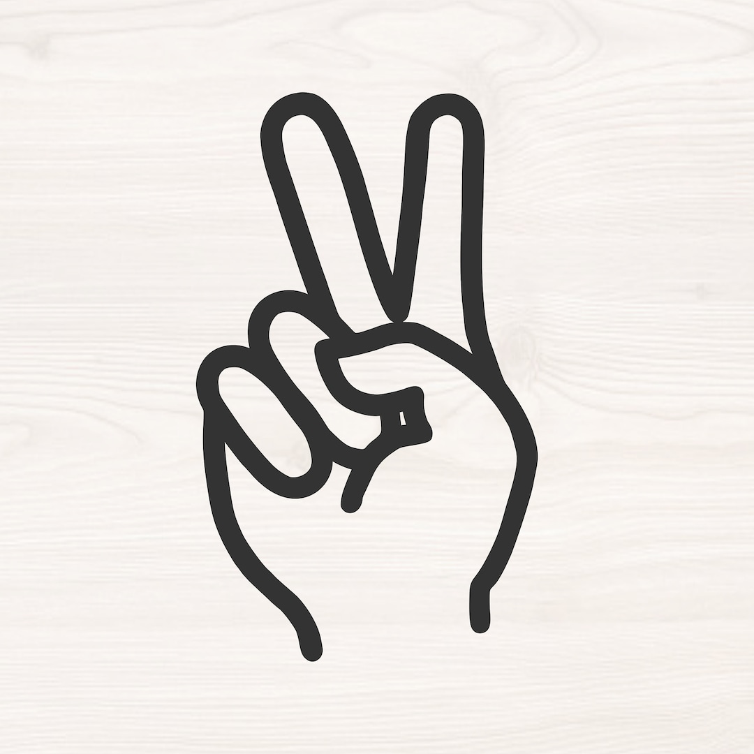 Peace Sign SVG PNG Files for Cutting Machines, Digital Clipart, Peace ...