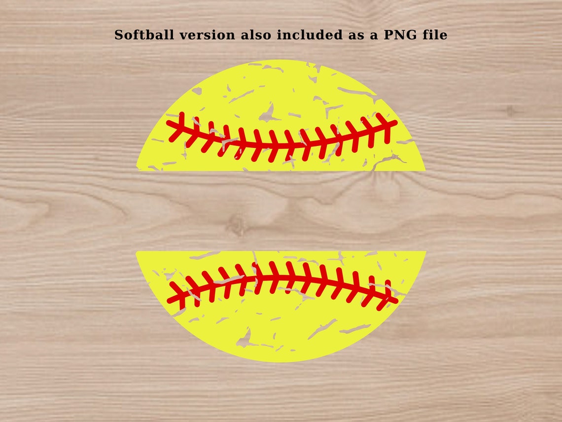 Split Baseball SVG PNG Files for Cutting Machines, Digital Clipart ...