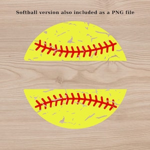 Split Baseball SVG PNG Files for Cutting Machines, Digital Clipart ...