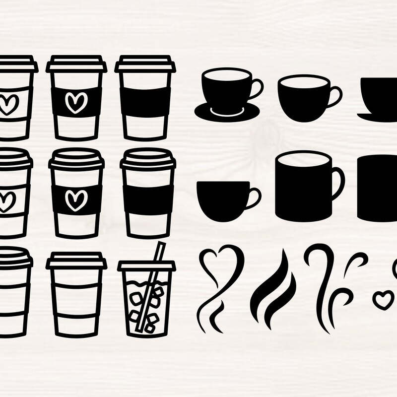 Coffee Cup Svg - Etsy