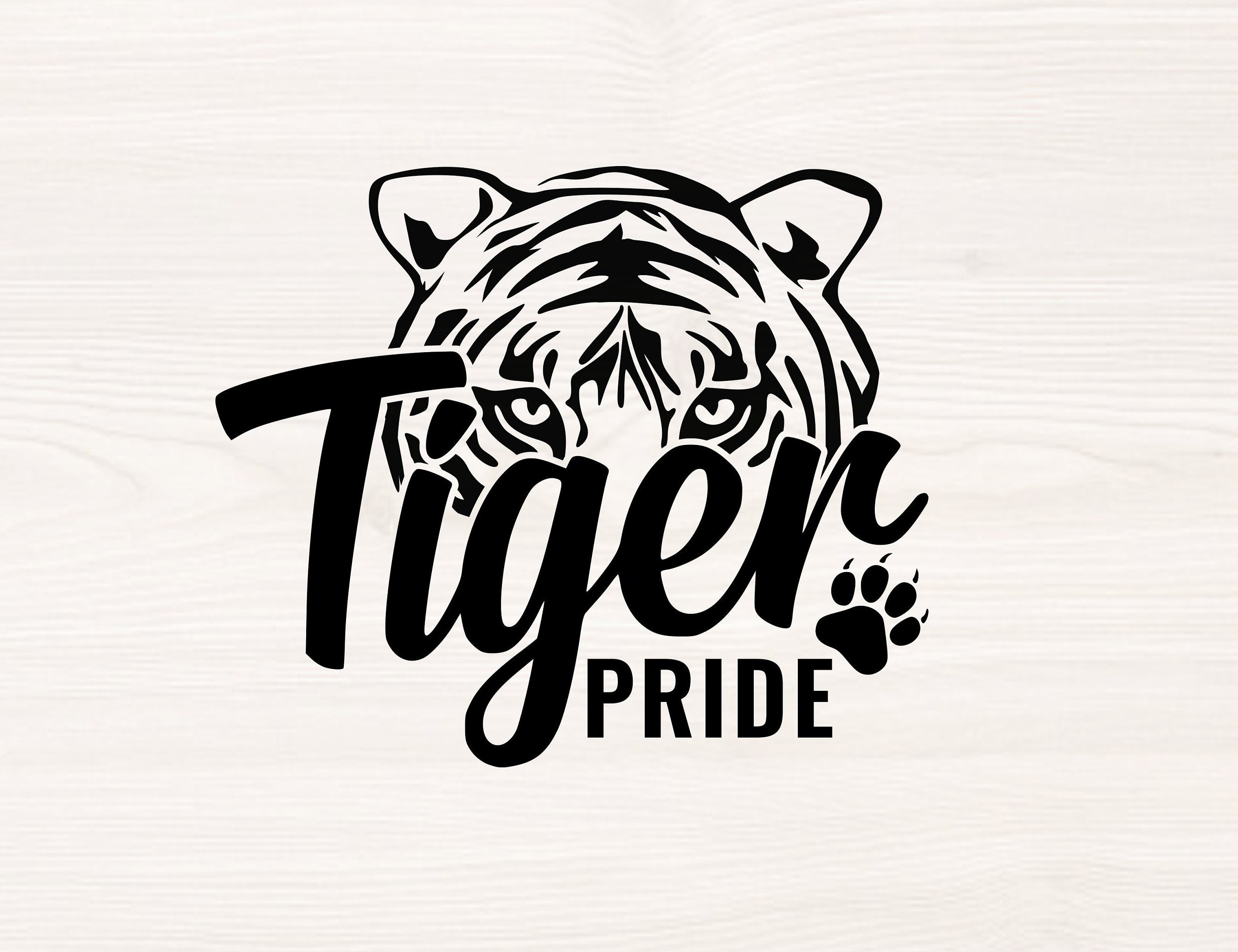 Tiger Pride SVG PNG Files for Cutting Machines, Digital Clipart, Tiger ...