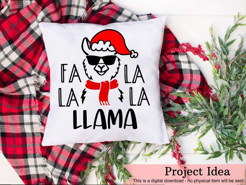 Fa La La Llama PNG Files for Cutting Machines, Digital Clipart ...