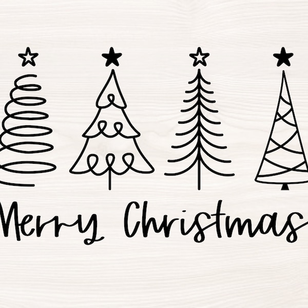 Hand Drawn Christmas - Etsy