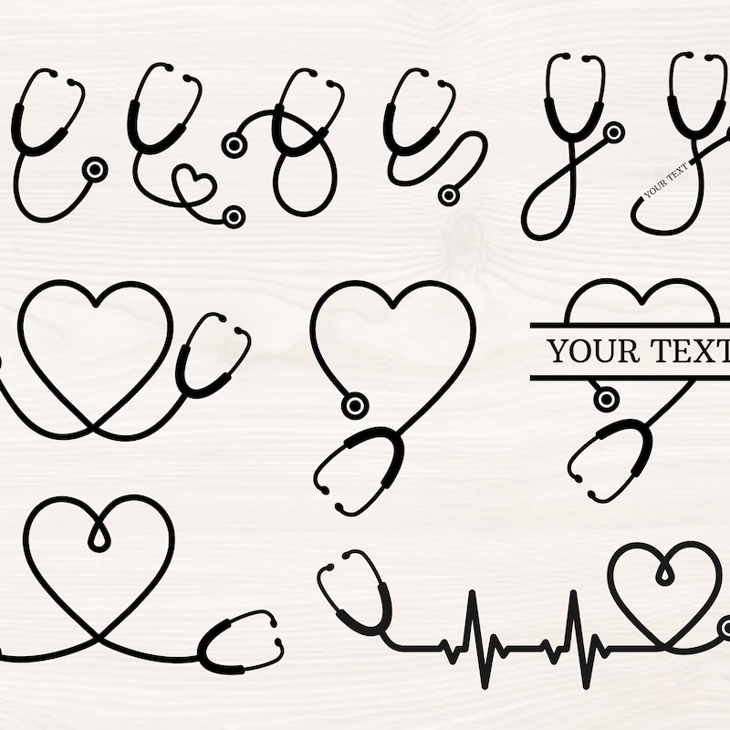 Stethoscope Monogram - Etsy