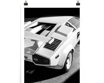 Lamborghini Countach With Palm Trees | Photo Print, Photography Print ...