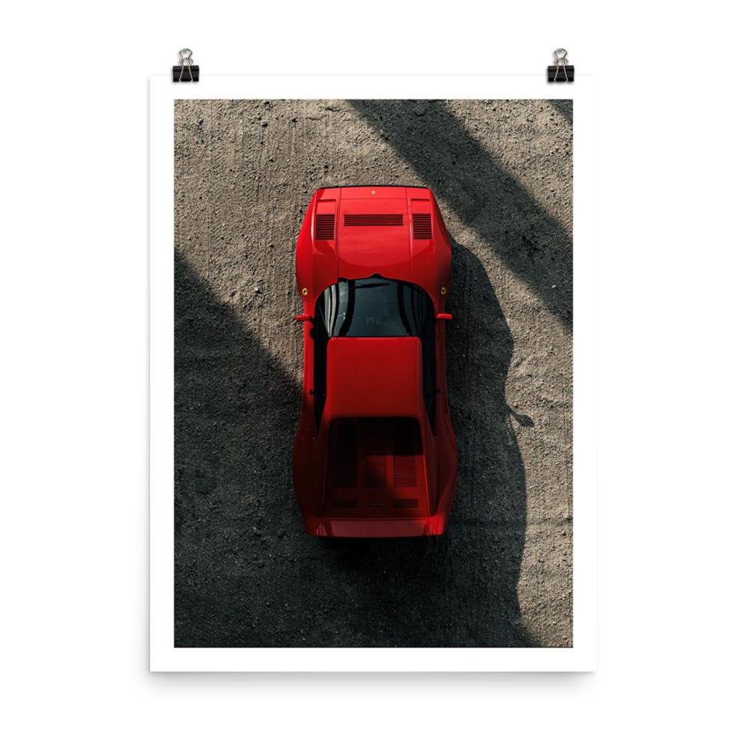 Ferrari 288 GTO Birds-eye View | Photography Print, Modern Art Print ...