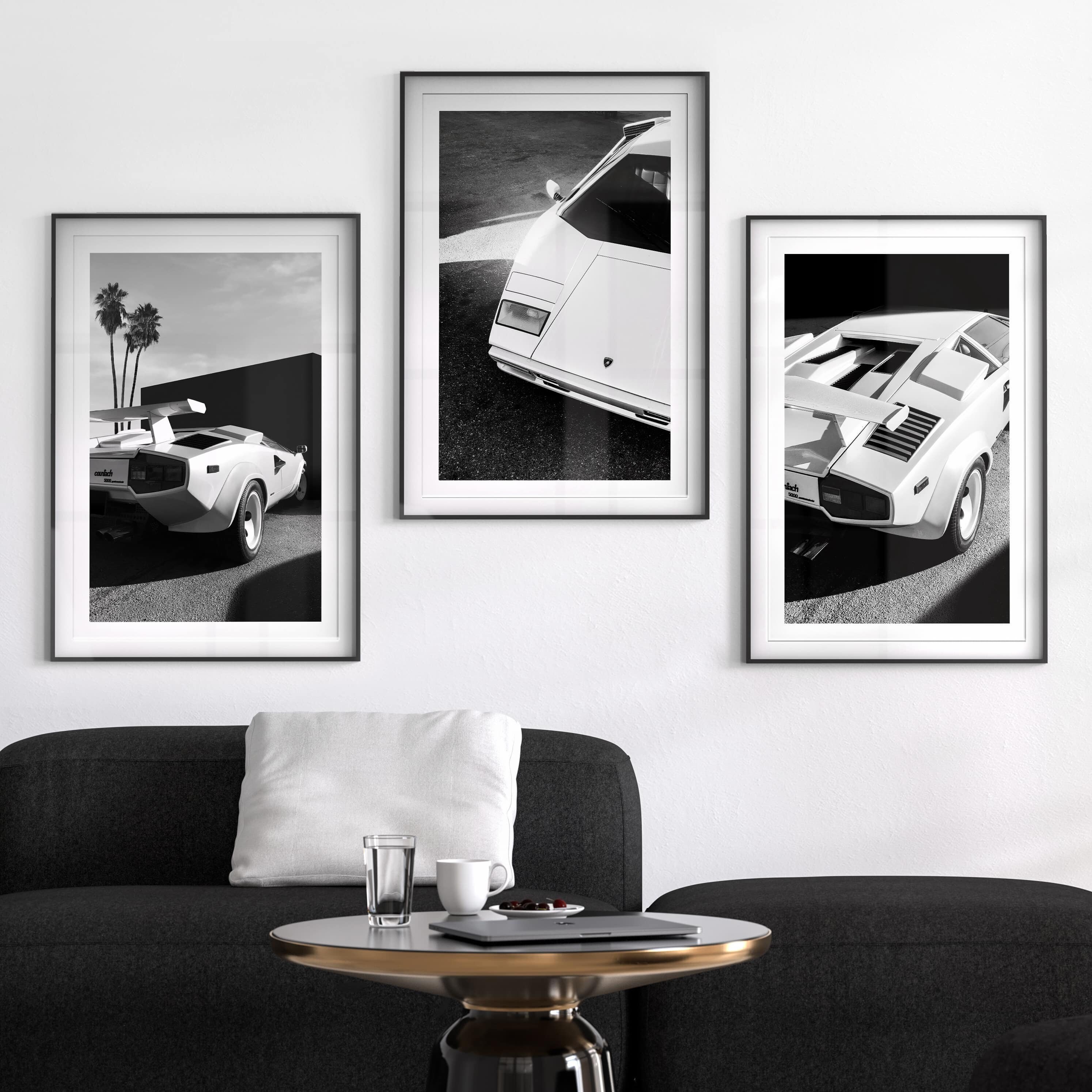 Lamborghini Countach With Palm Trees | Photo Print, Photography Print ...