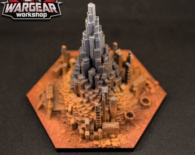 Warhammer 40K IMPERIAL HIVE CITY Display Model - 3D Printed and Hand ...