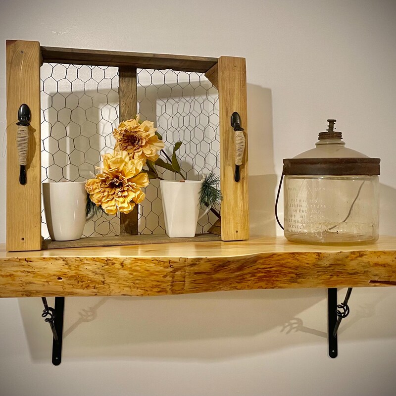 Live Edge Shelf - Etsy