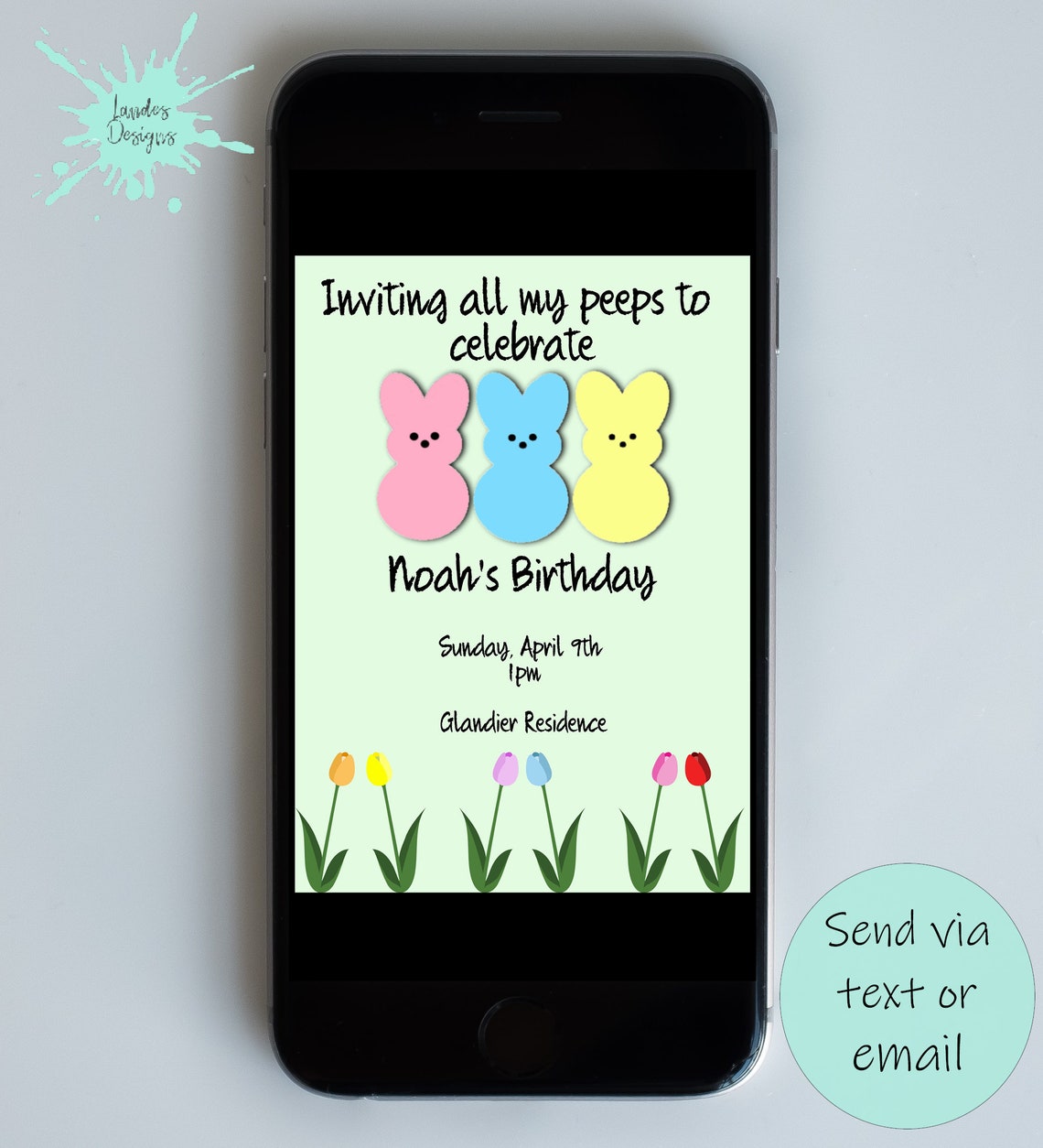 Peeps Invitation, Peeps Party, Easter Invitation, Easter Brunch, Spring ...