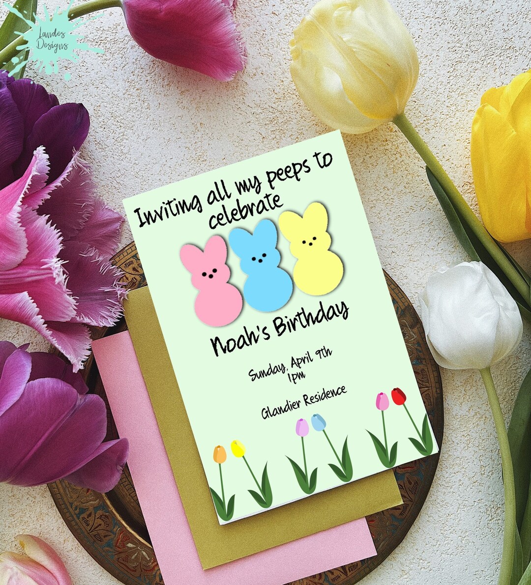 Peeps Invitation, Peeps Party, Easter Invitation, Easter Brunch, Spring ...
