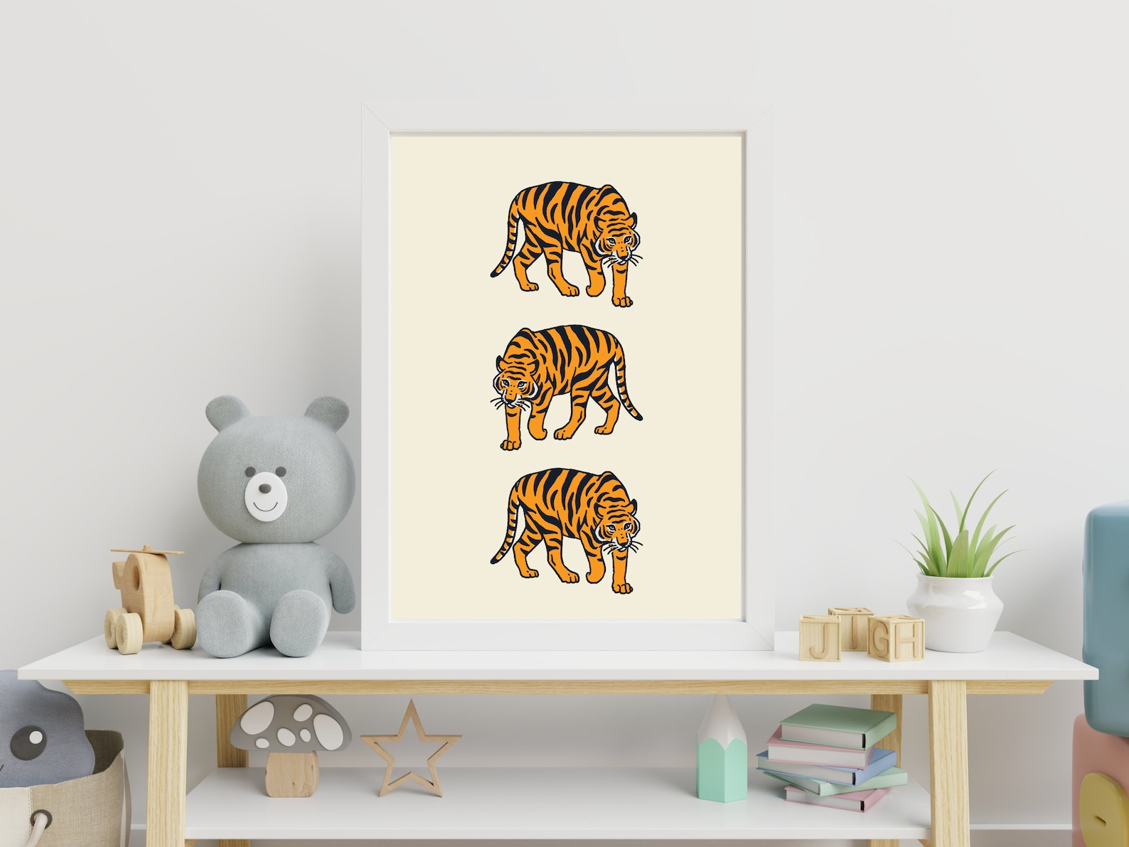 Retro Tigers Poster Digital Download - Etsy