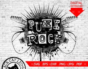 Punk rock svg | Etsy