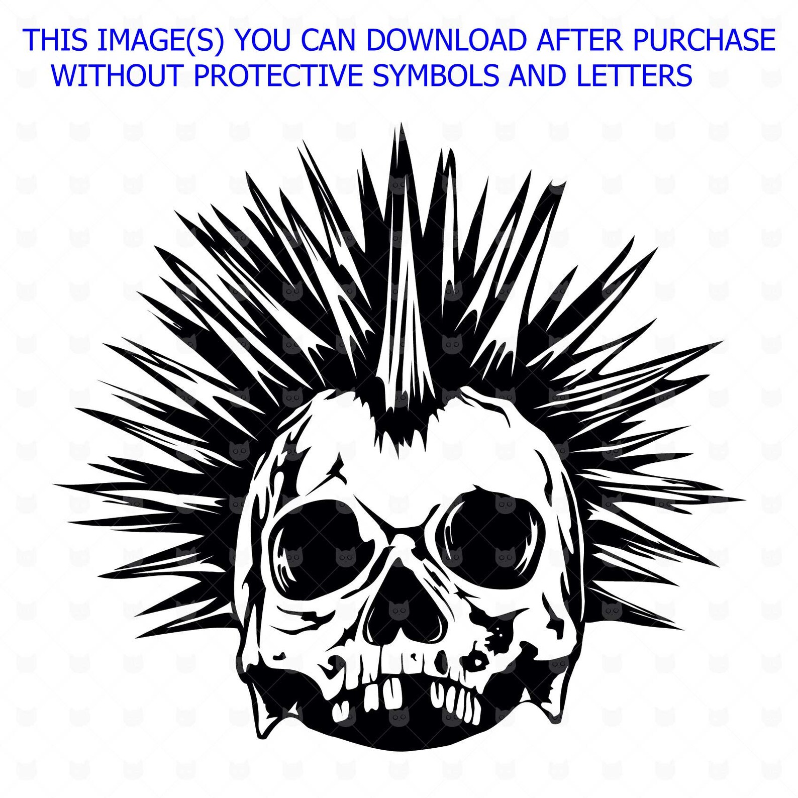 Punk svg Skull svg Punk skull svg Grunge Punks Skull t | Etsy