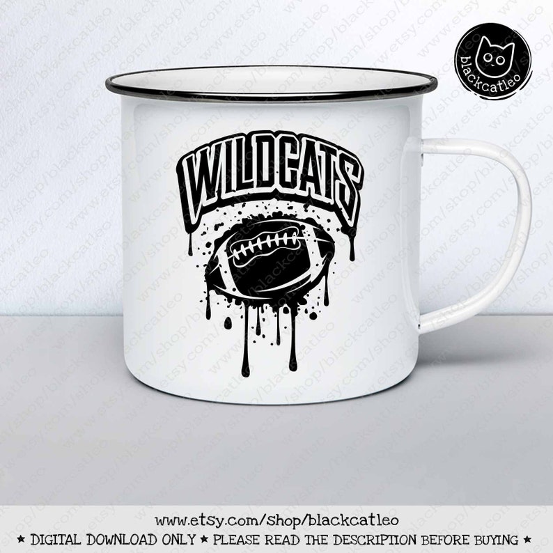 Distressed Wildcats t shirt design PNG Sport vector clipart Football ...