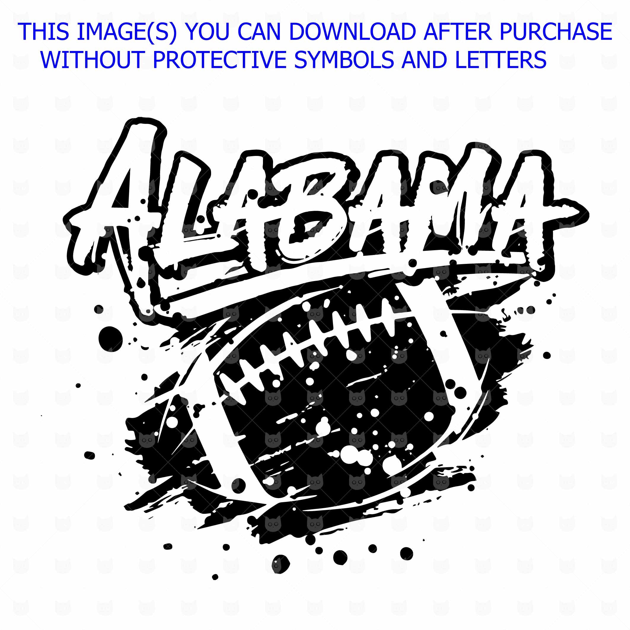 Alabama football SVG file Alabama clipart Dxf Png Svg Eps | Etsy