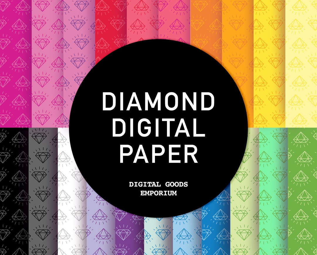 Digital & Printable Paper: Diamond Pattern - Etsy