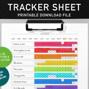Printable Tracker, Printable Planner Daily Tracker, Digital Planner ...