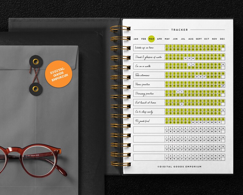 Printable Tracker, Printable Planner Daily Tracker, Digital Planner ...