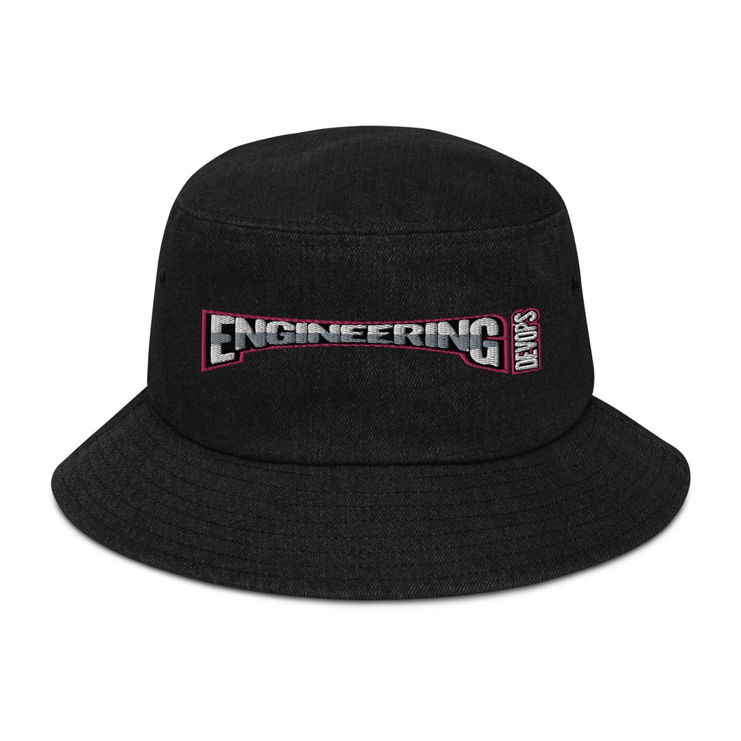 Embroidery Engineering Hat, Devops Bucket Hat - Etsy
