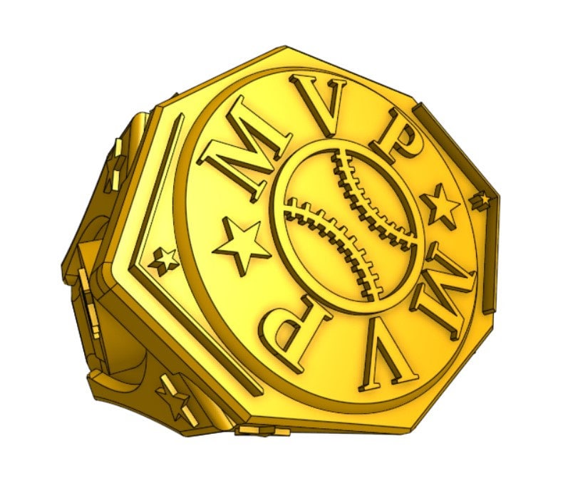 MVP Baseball Ring STL File for 3D Print - Etsy