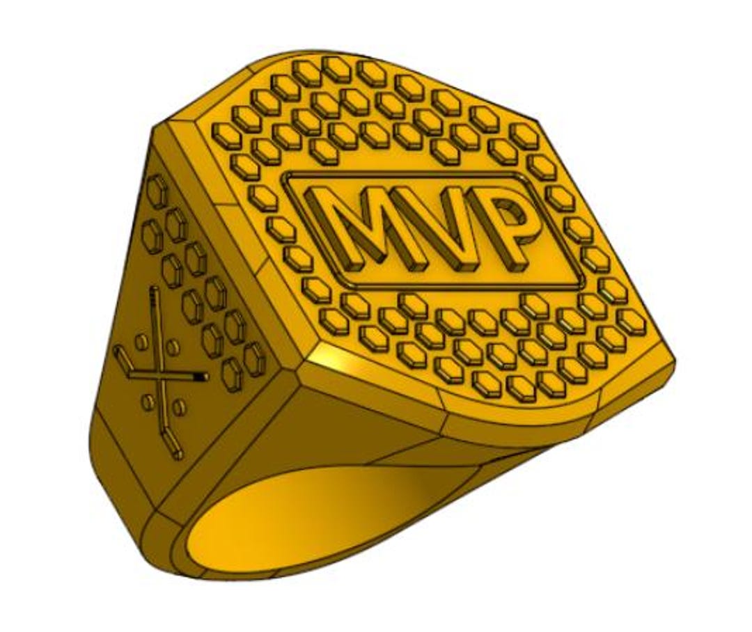 MVP Hockey Ring STL File for 3D Print - No Support Needed File Included ...