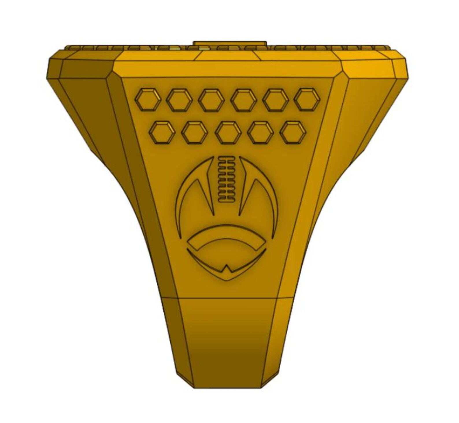 MVP Football Ring STL File for 3D Print - No Support Needed File ...