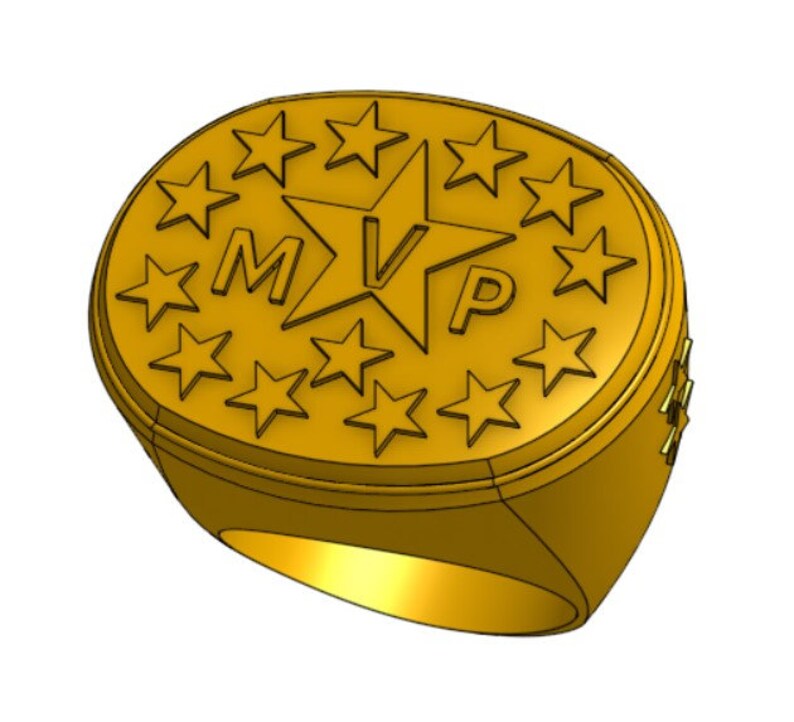 MVP Baseball Ring STL File for 3D Print - Etsy