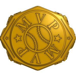 MVP Baseball Ring STL File for 3D Print - Etsy