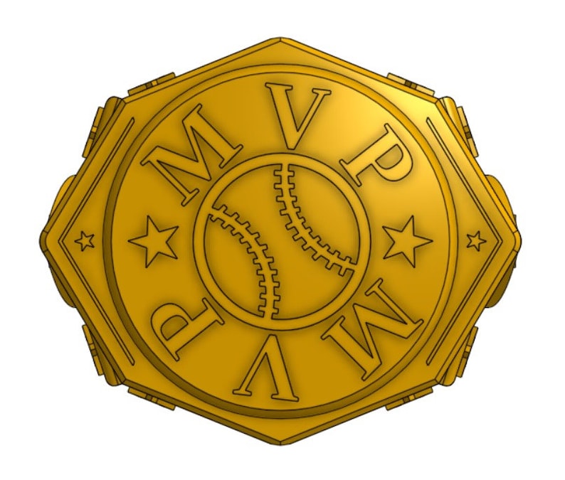 MVP Baseball Ring STL File for 3D Print - Etsy
