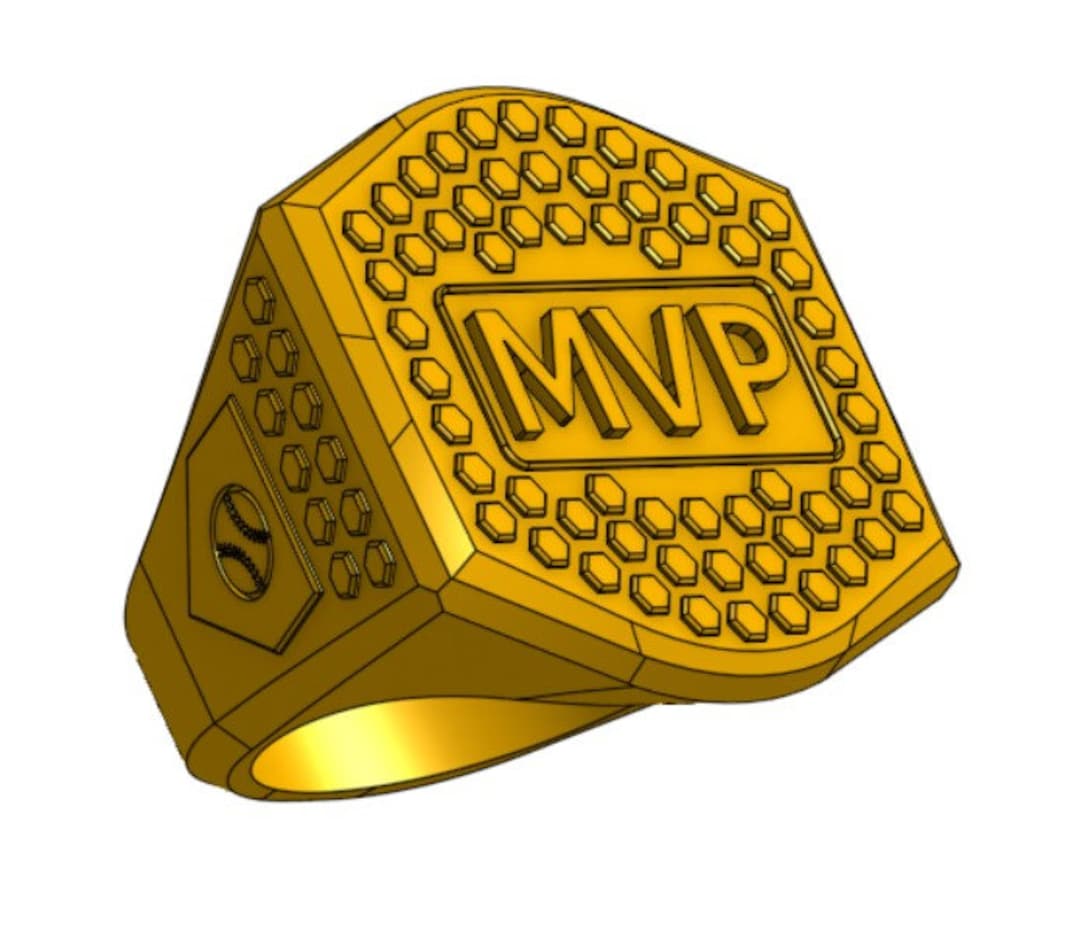 MVP Baseball Ring STL File for 3D Print - Included No Support Needed ...