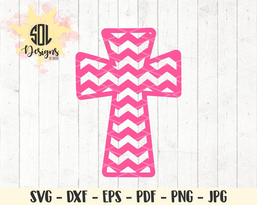 Chevron Cross Clipart Svg Dxf Eps Png Jpg Pdf - Christian Quote - Bible ...