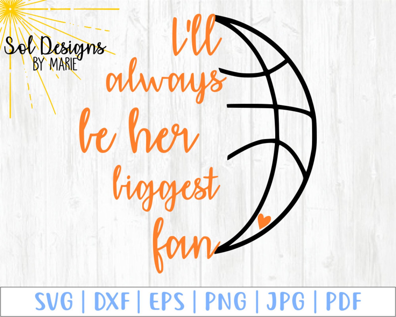 I'll Always Be Her Biggest Fan Basketball Mom Svg Sports | Etsy
