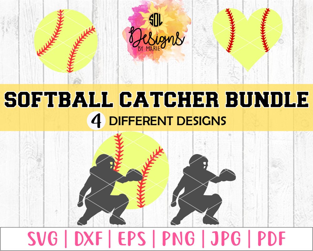 Softball Catcher Bundle svg I'll always be her biggest | Etsy
