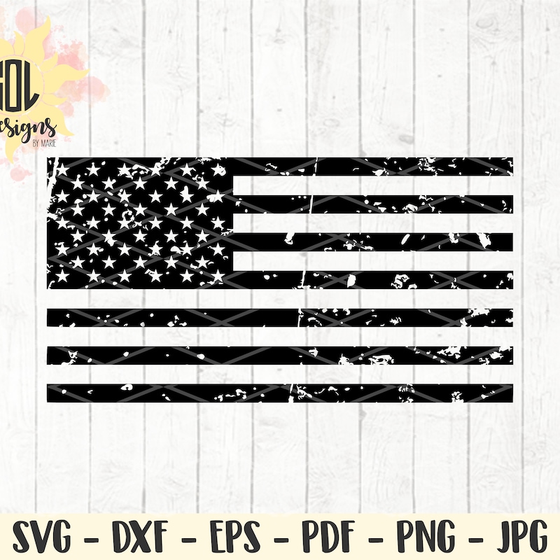 Distressed American Flag Svg - Etsy