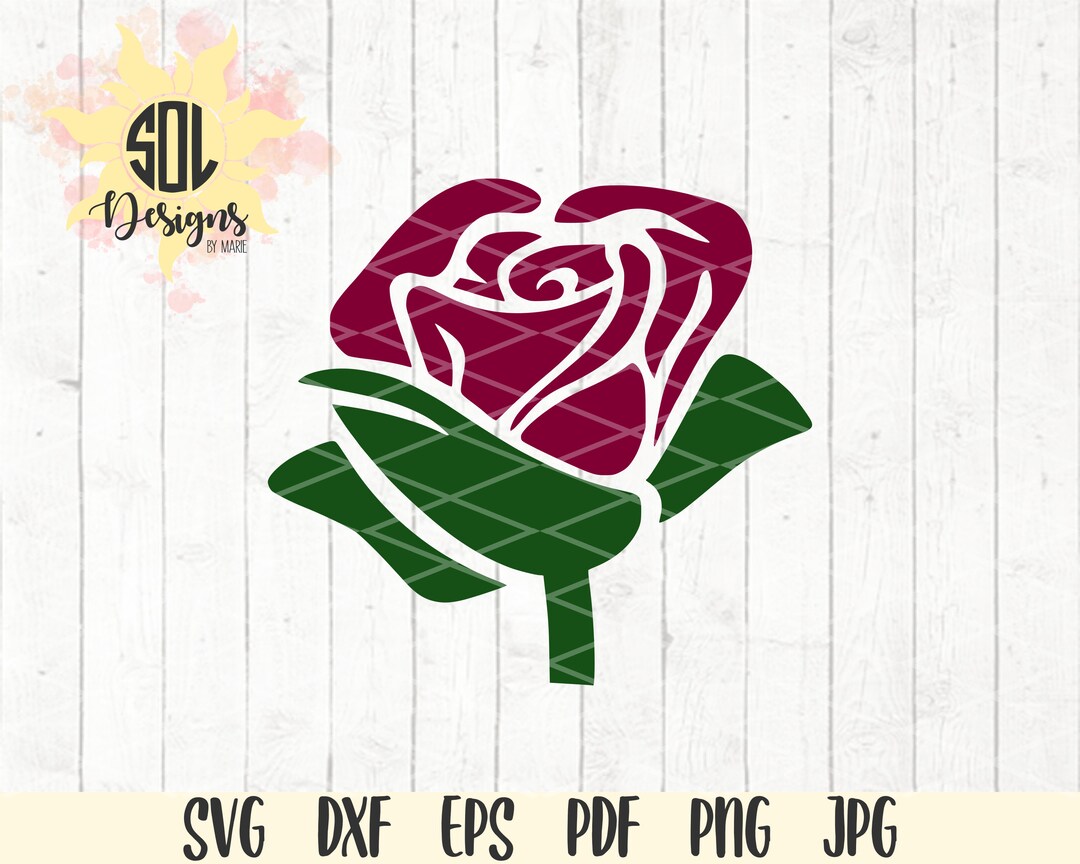 Rose Flower Svg, Floral SVG, Flower Svg, Design Elements, Floral Svg ...