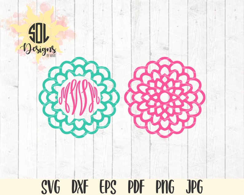 Dahlia Svg Flower Svg Floral Svg Svg File Dahlia - Etsy