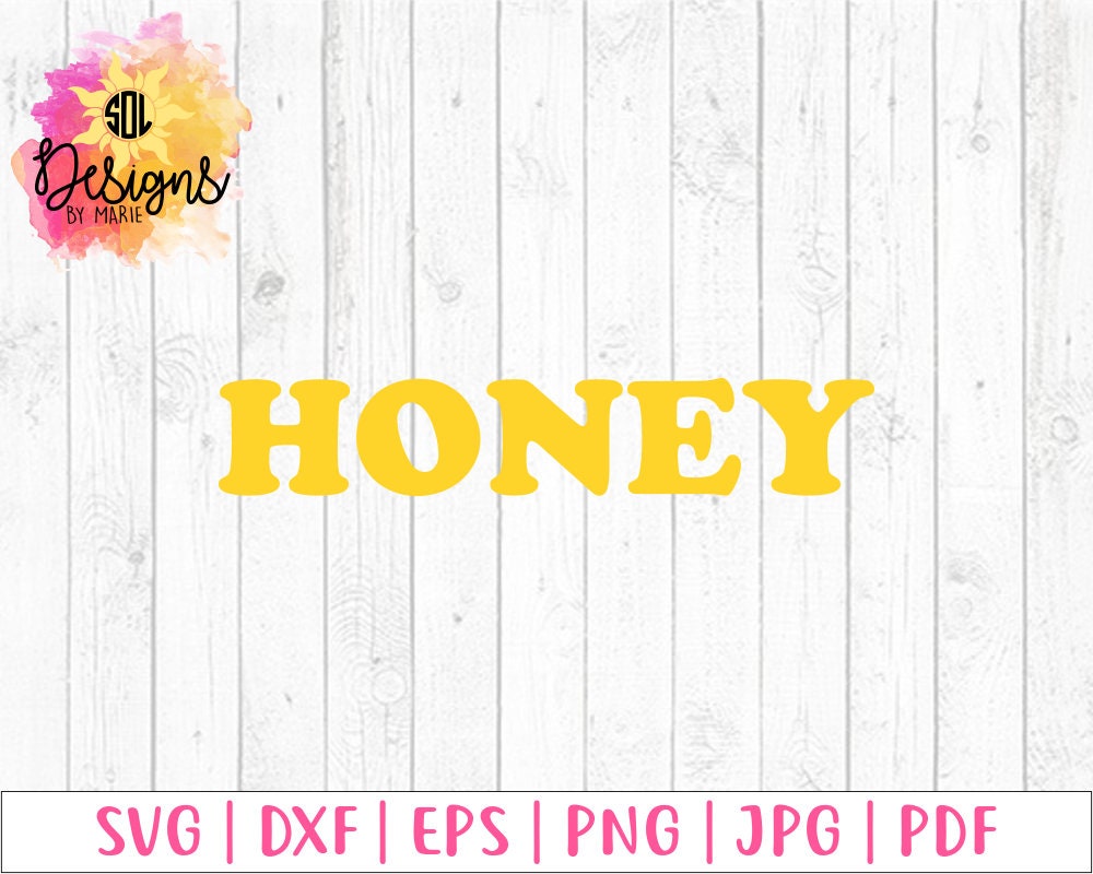 Honey graphic design svg dxf eps png jpg pdf girly graphic | Etsy