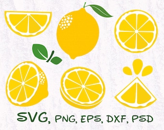 Lemon Dxf Eps Png - Etsy