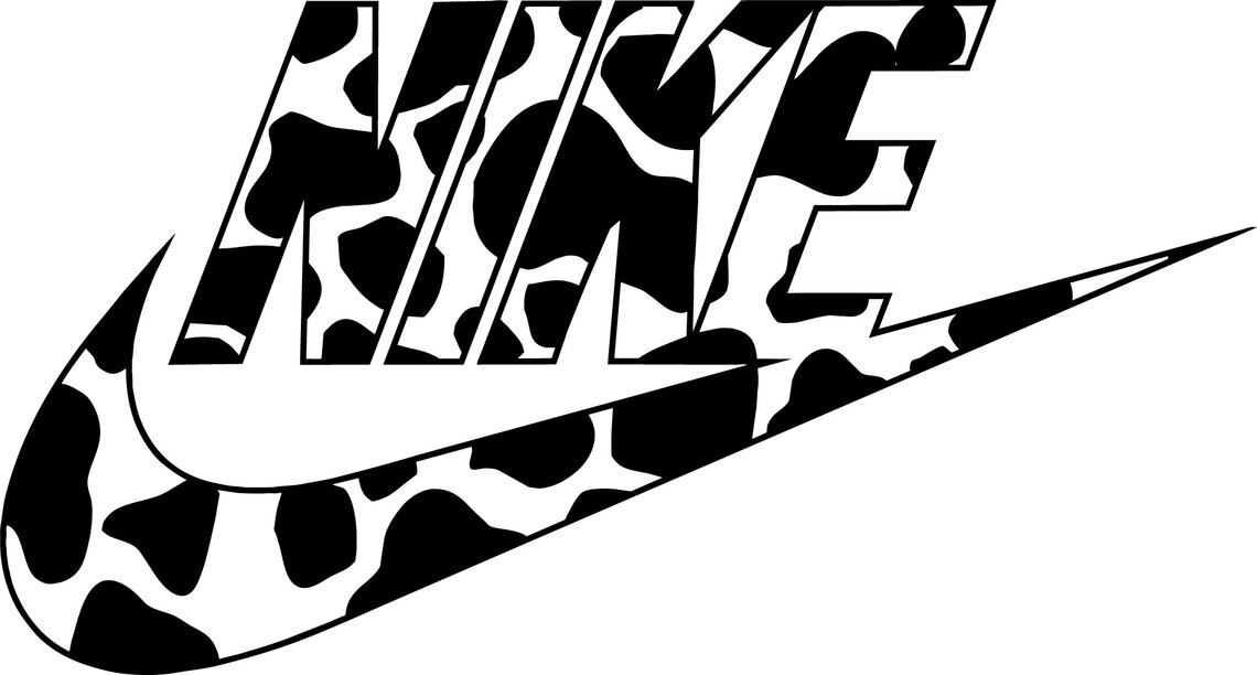 Leopard Print Svg Nike svg Cow Pattern Svg Cow | Etsy