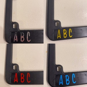 Personalized Motorcycle License Plate Frame - Etsy