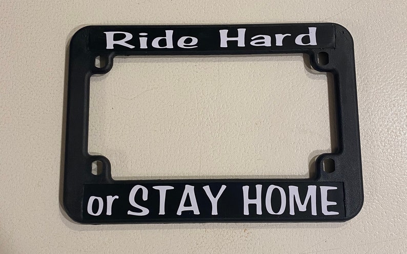 Personalized Motorcycle License Plate Frame | Etsy