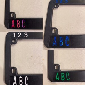 Personalized Motorcycle License Plate Frame - Etsy