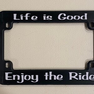 Personalized Motorcycle License Plate Frame - Etsy