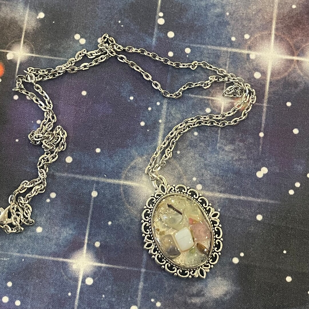 Stimulate Creativity & Insight Amulet- Clarity, Fluorite, Opal, Herbs ...