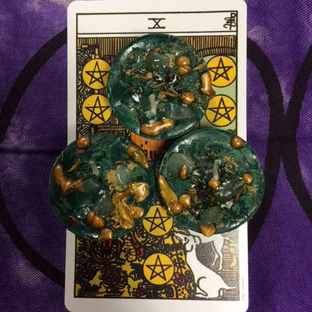Wealth Spell Candle Wicca Witchcraft Witch Magickal - Etsy
