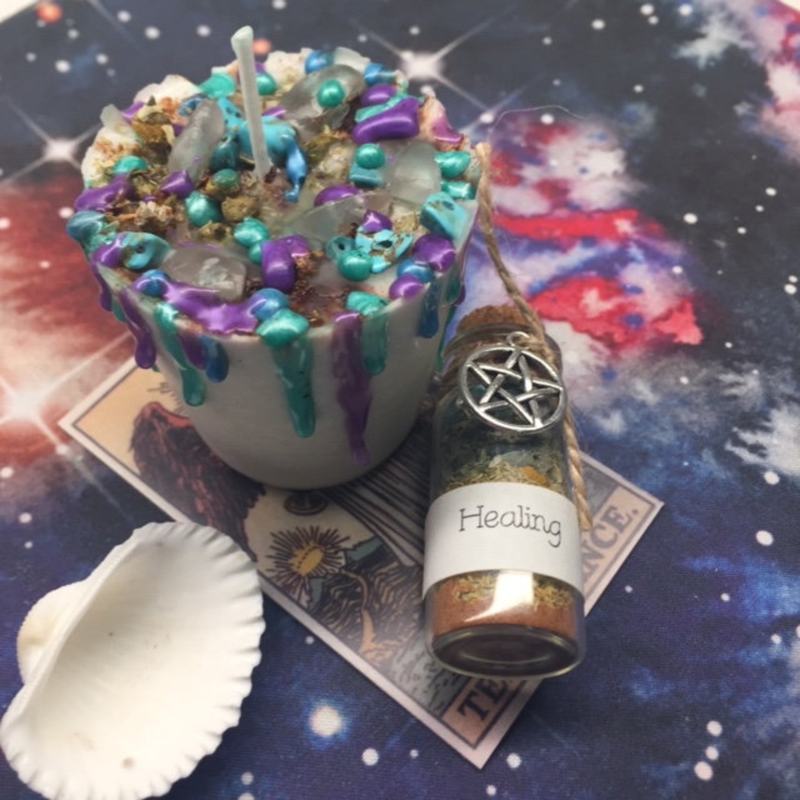Healing Candle Spell Kit Witchcraft health good health | Etsy